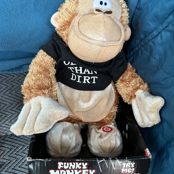 Gemmy | Other | Gemmy Animated Plush Funky Monkey Older Than Dirt Nib ...